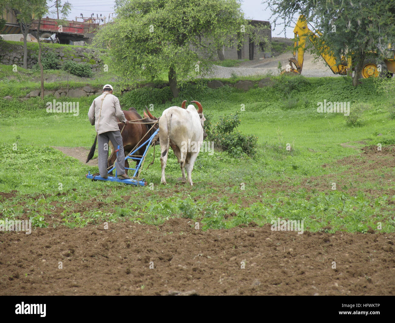Man ploughing field hi-res stock photography and images - Alamy