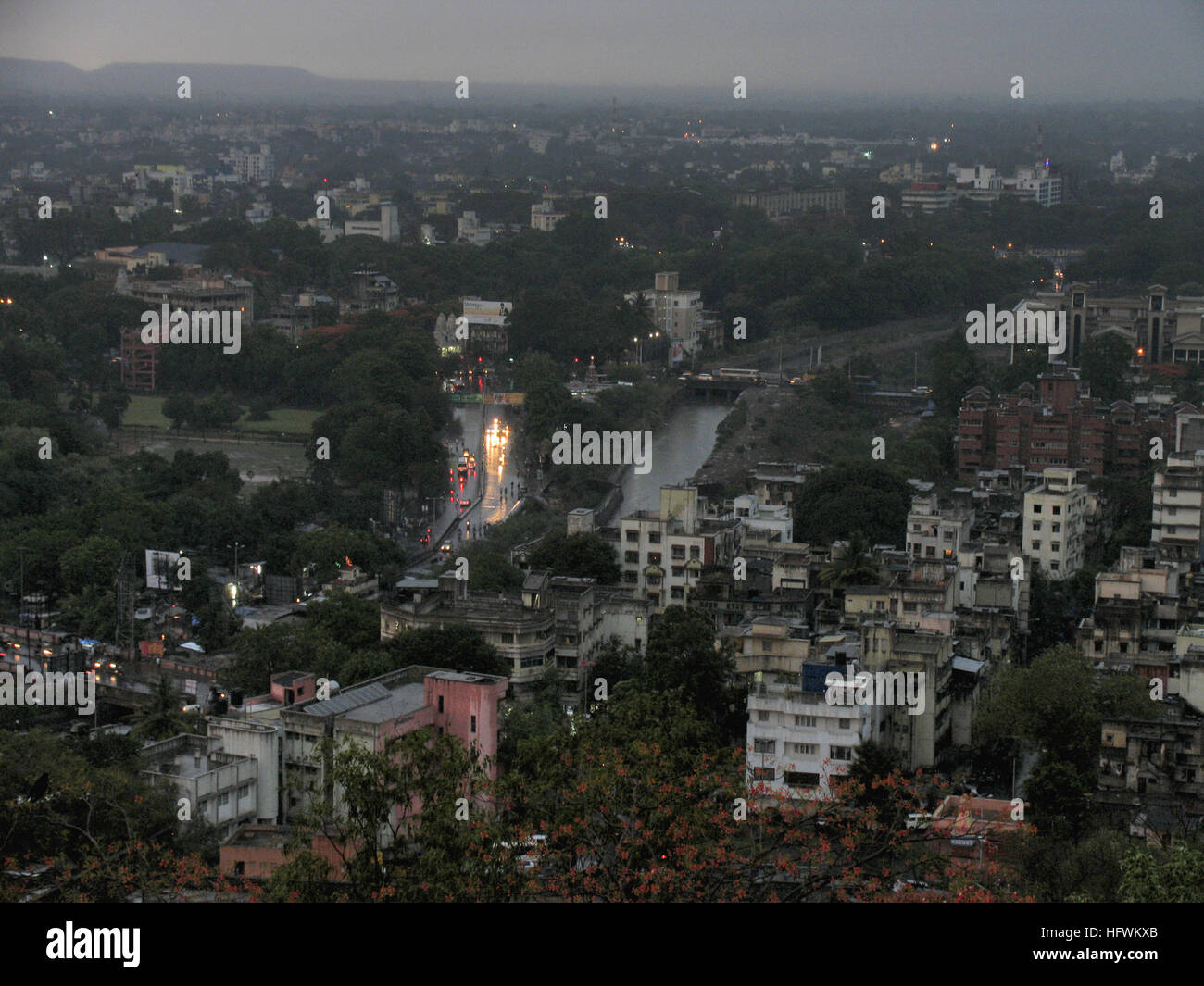 Pune city in night, India Stock Photo - Alamy