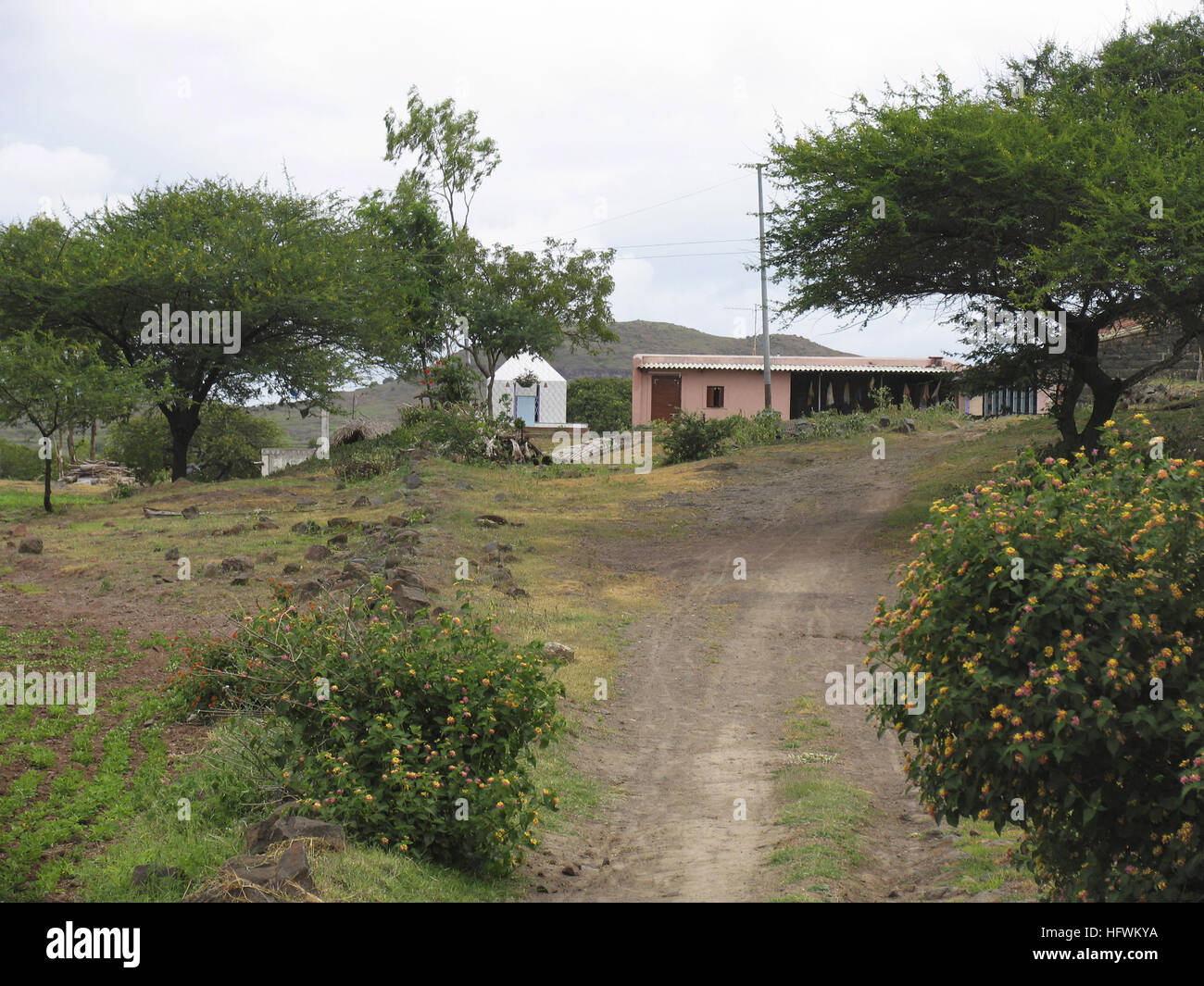 Rural village road hi-res stock photography and images - Alamy