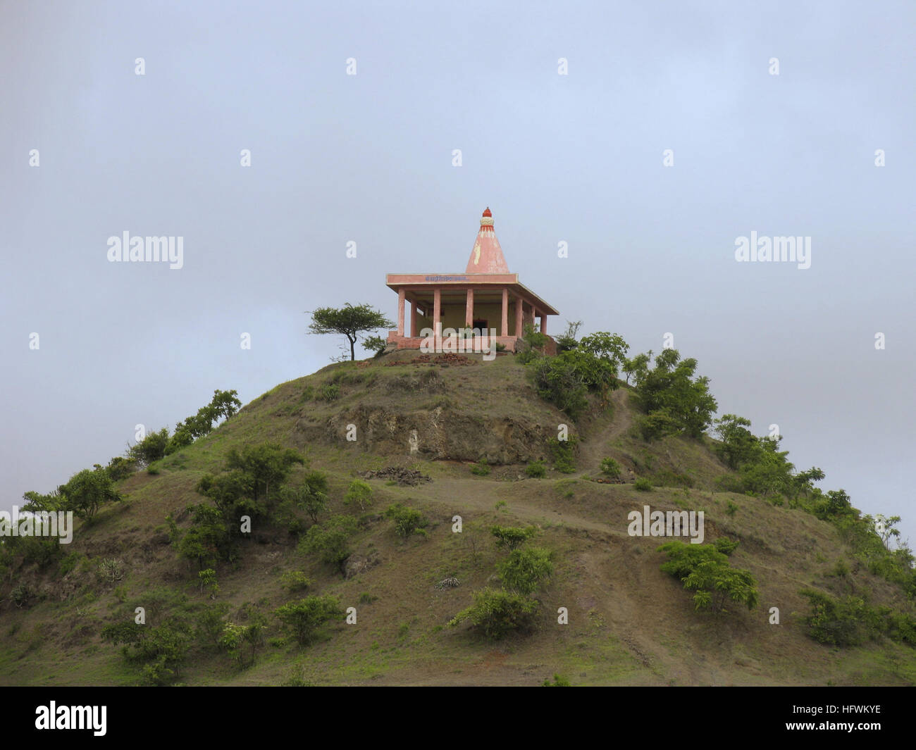 Kanifnath Temple and tomb on hill - Bopdev, Pune Stock Photo - Alamy