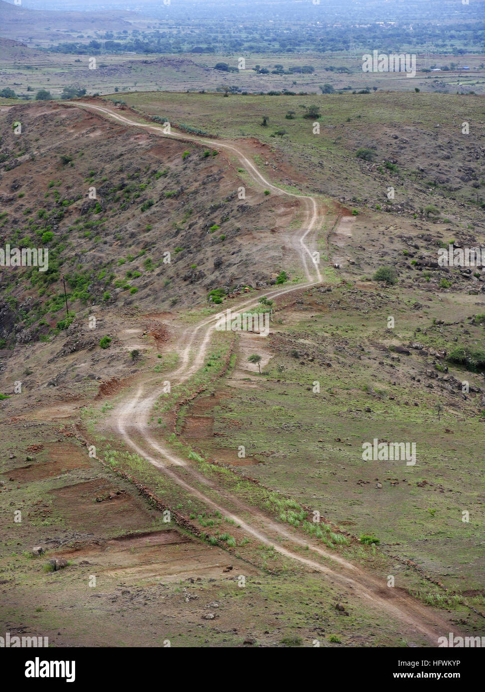 Indian rural village road Stock Photo - Alamy