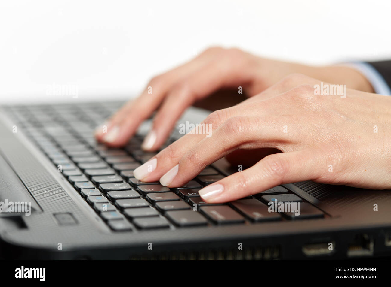 Womans hands computer keypad hi-res stock photography and images - Alamy