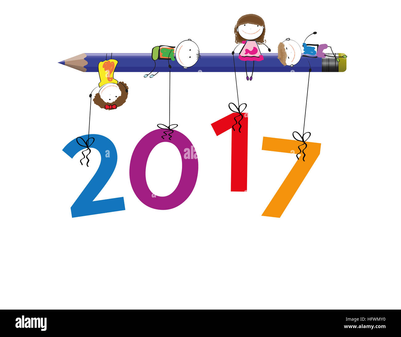 New Year 2017 Stock Photo - Alamy