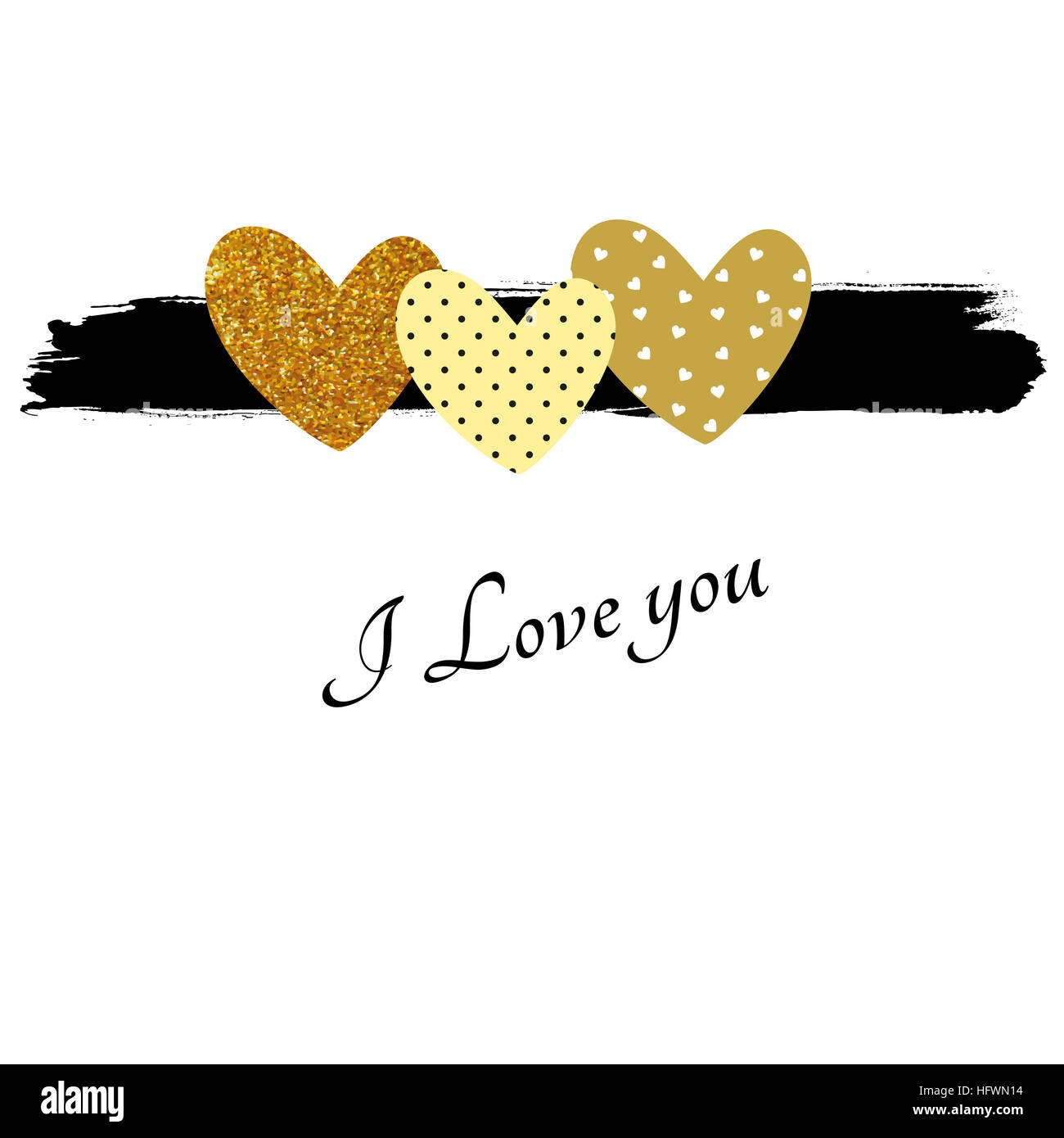 Love hand lettering hearts Cut Out Stock Images & Pictures - Alamy