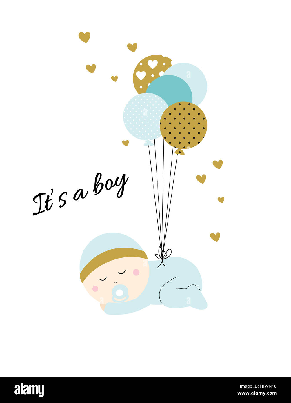 Baby shower invitation cards Cut Out Stock Images & Pictures - Alamy