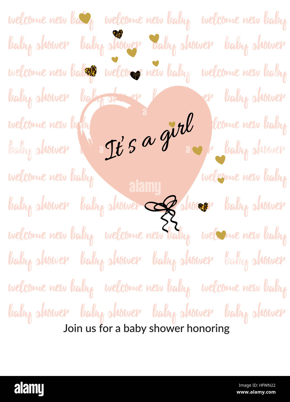 Baby shower invitation cards Cut Out Stock Images & Pictures - Alamy