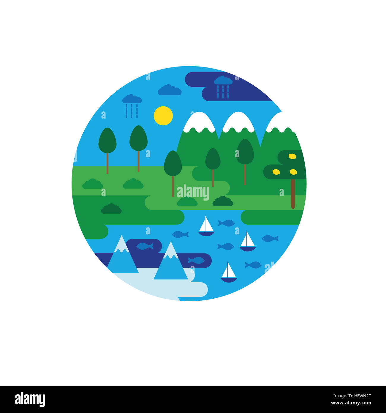 Infographic design template eco Cut Out Stock Images & Pictures - Alamy