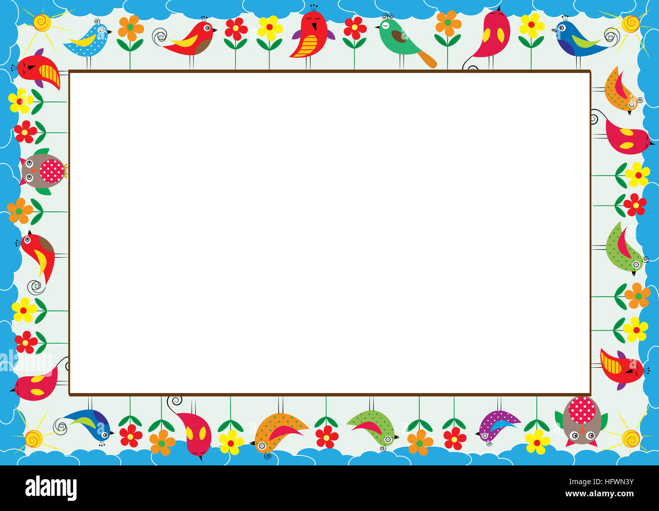 Colored frame for children Stock Photo - Alamy