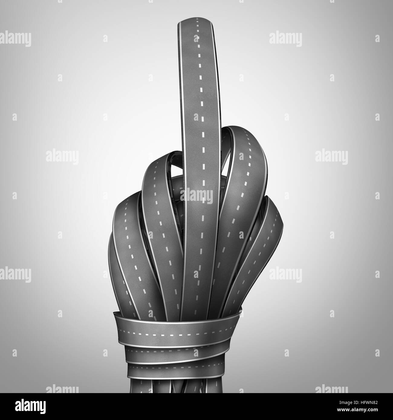 Road rage concept or traffic tantrum symbol as a metaphor for ...