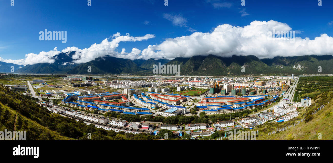 Nyingchi, Tibet - The view in Nyingchi city, one of the most beautiful ...