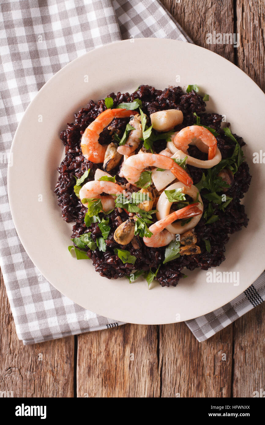 Risotto with cuttlefish hi-res stock photography and images - Alamy