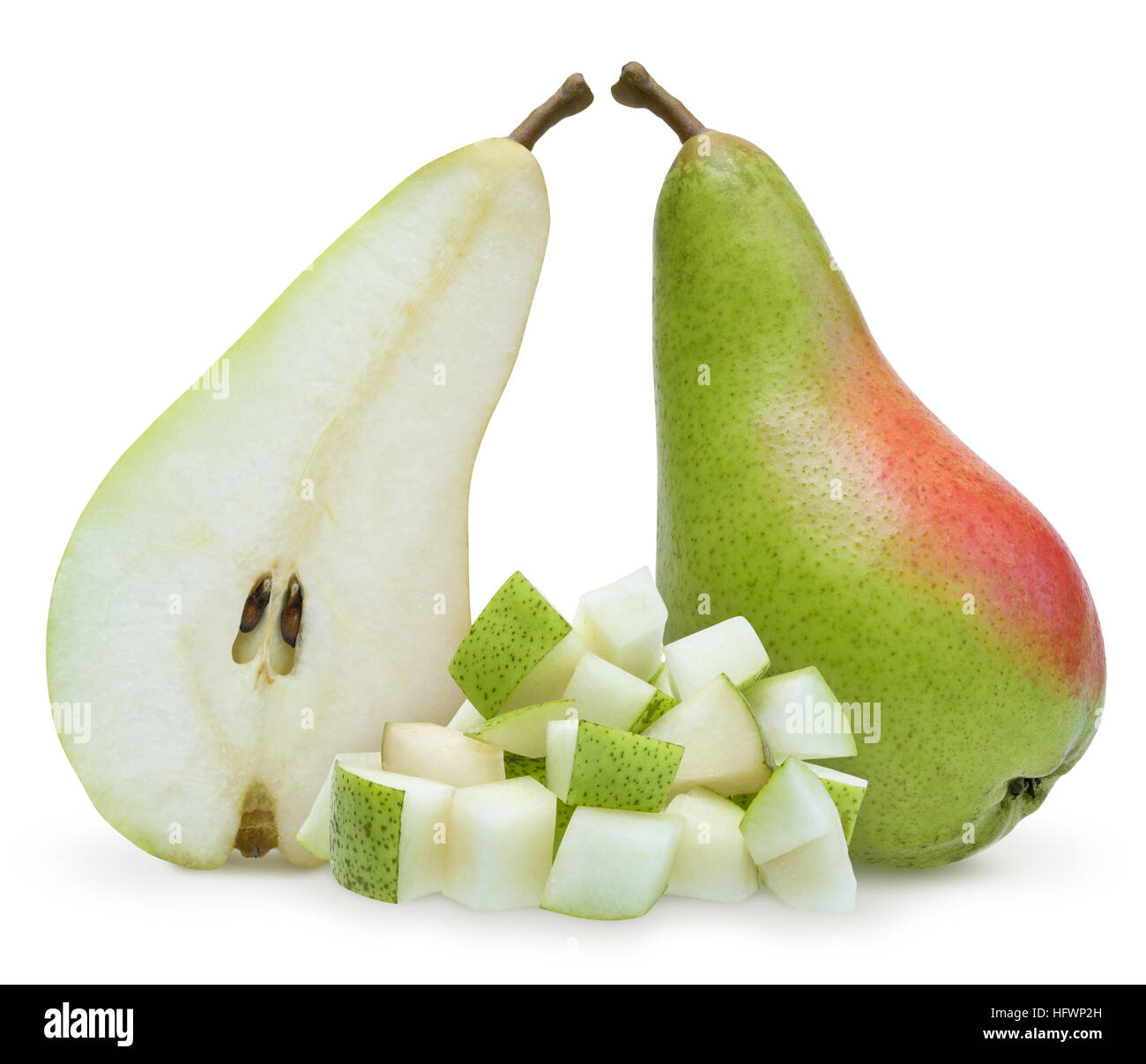 Pear sliced cut out hi-res stock photography and images - Alamy