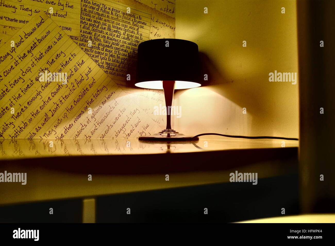 chair, room, interior, lamp, table Stock Photo - Alamy