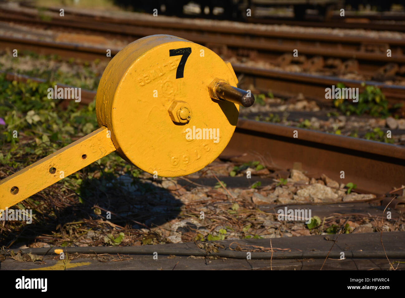 Old Railroad Track Switch Stock Photos & Old Railroad Track Switch ...