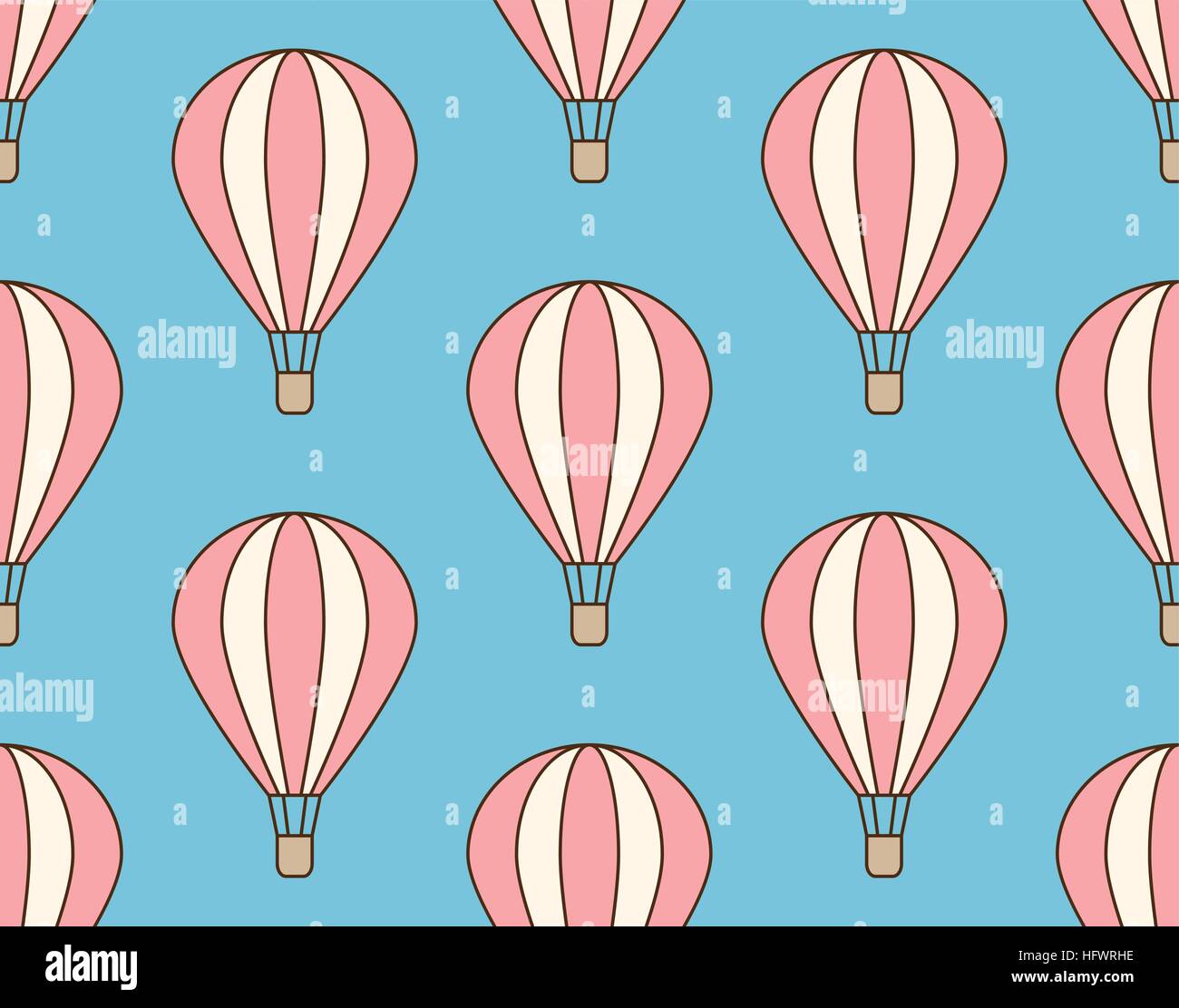 Air balloons seamless pattern Stock Vector Images - Alamy