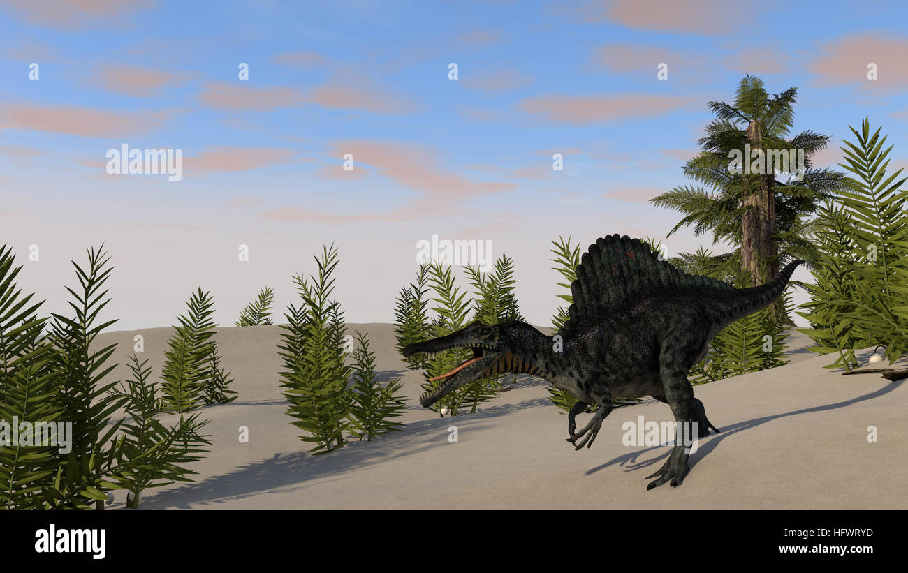 Spinosaurus hunting hi-res stock photography and images - Alamy