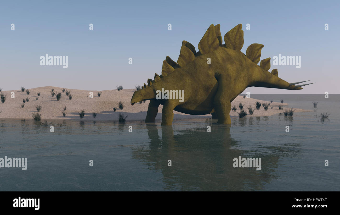 3d rendering of the stegosaurus dinosaur Stock Photo - Alamy