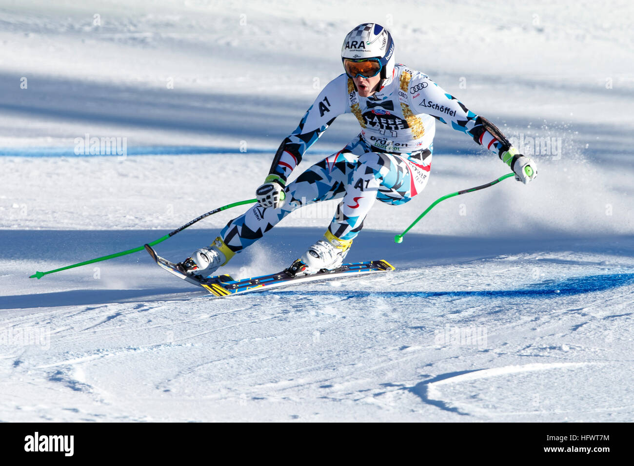 Val Gardena, Italy 16 December 2016. NEUMAYER Christopher (Aut) competing in the Audi Fis Alpine ...