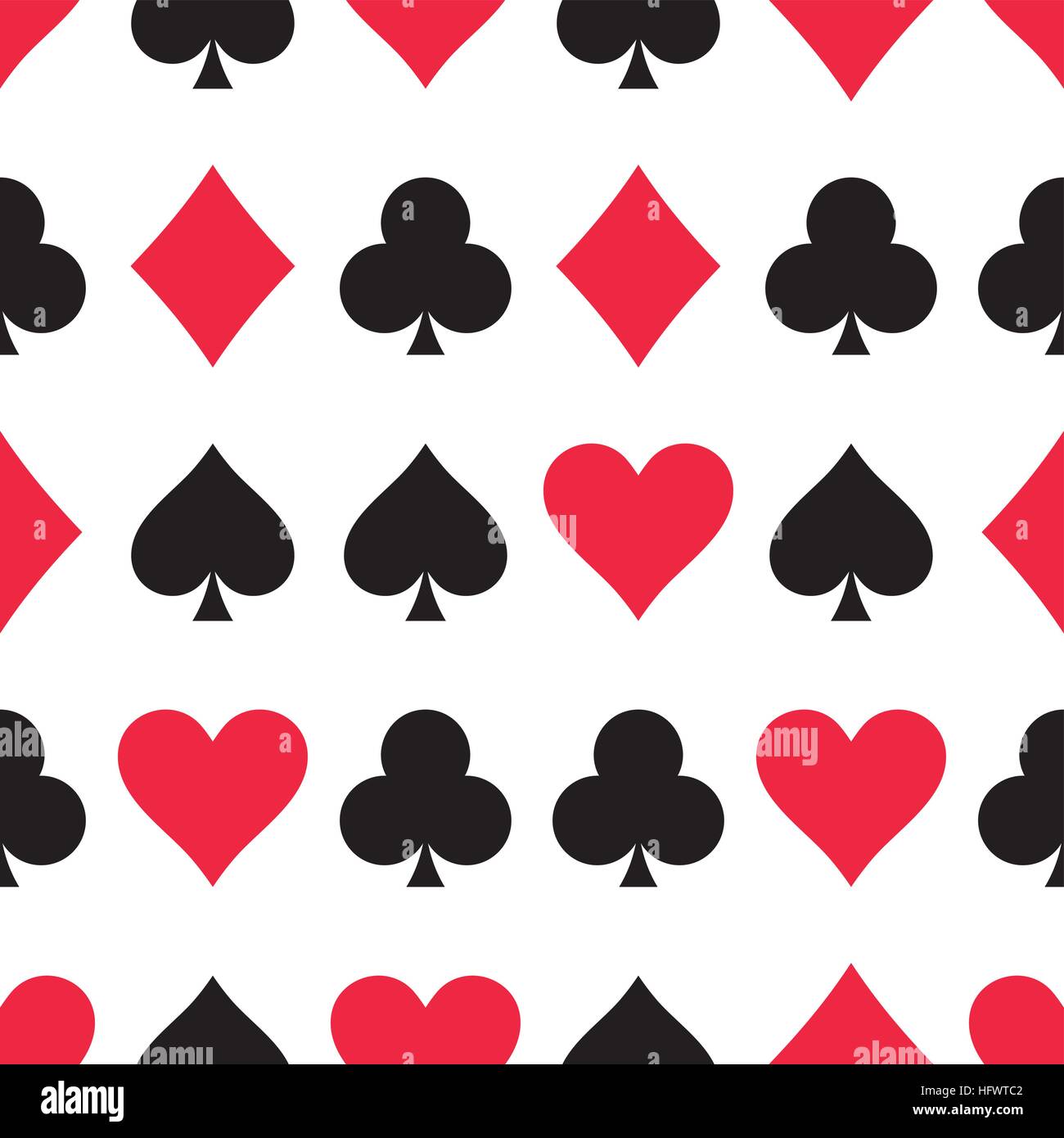 Play cards pattern Stock Vector Image & Art - Alamy