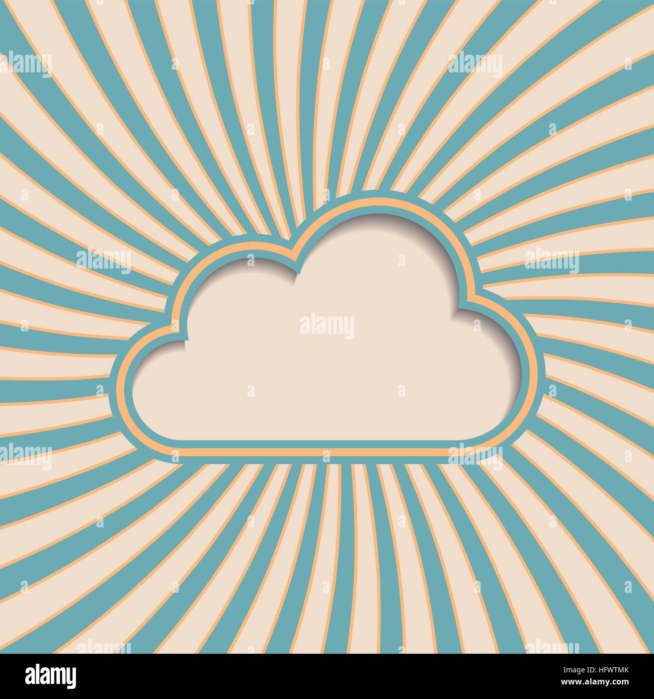 Retro image cloudy sky Stock Vector Images - Alamy