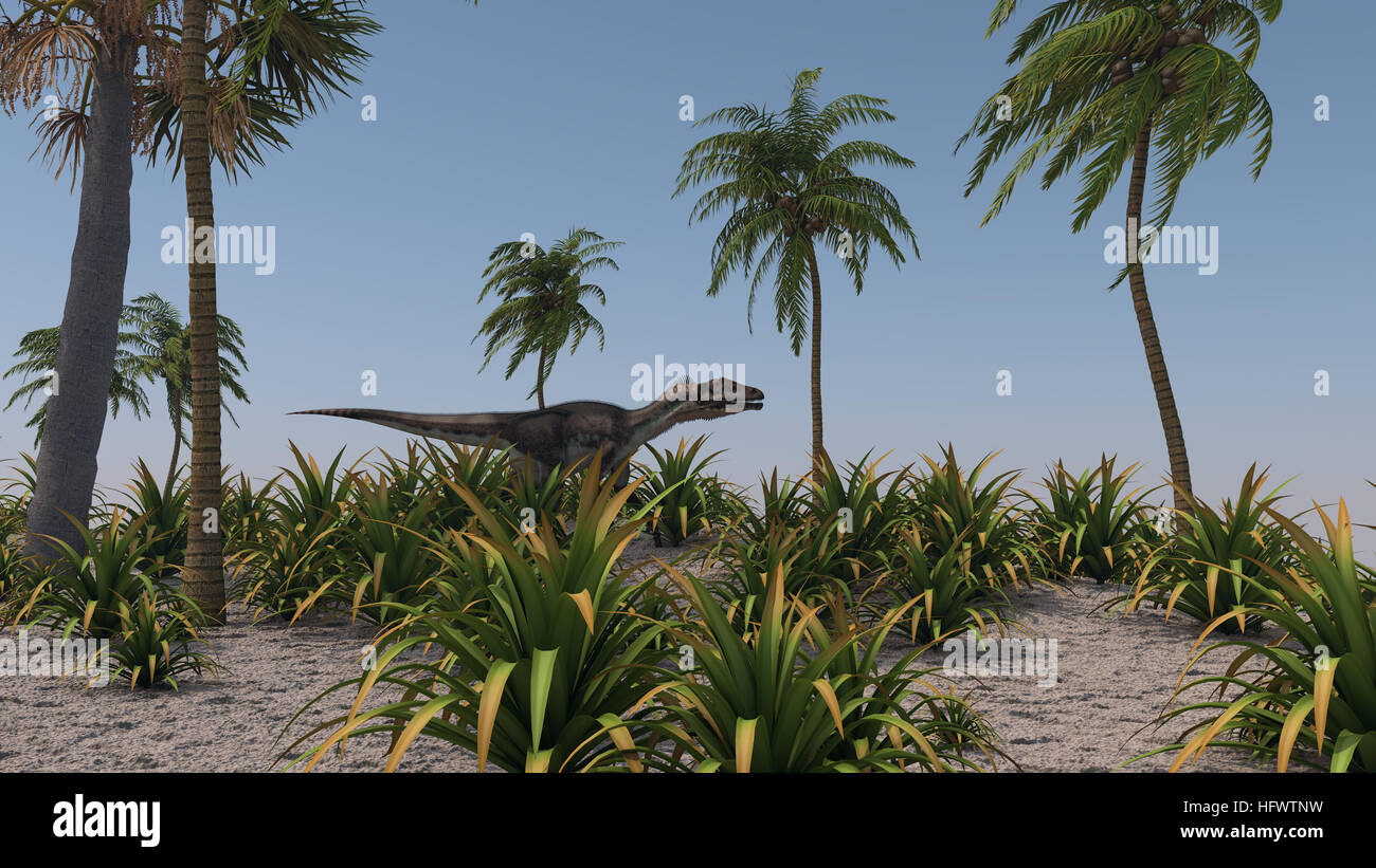 3d rendering of the running utahraptor Stock Photo - Alamy