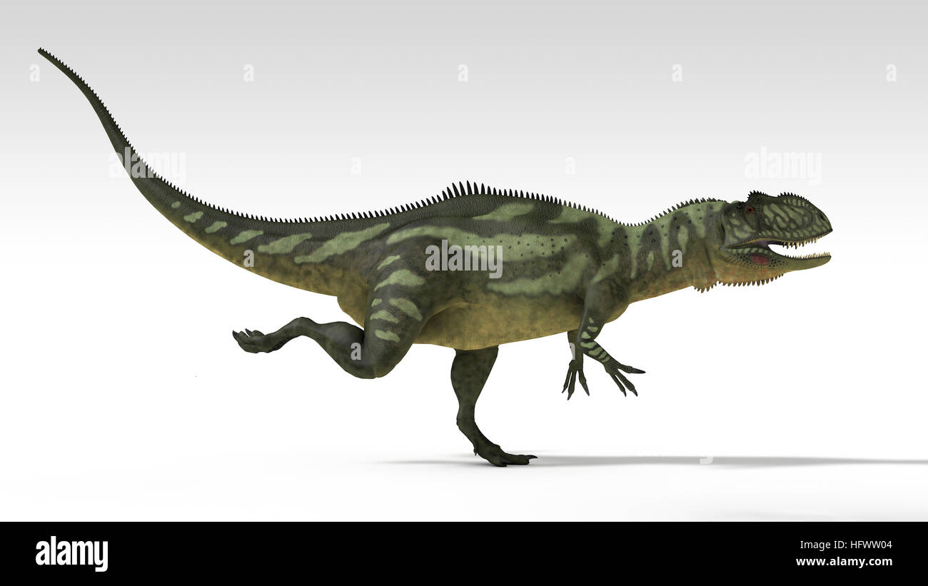 3d illustration of the yangchuanosaurus isolated on white Stock Photo ...
