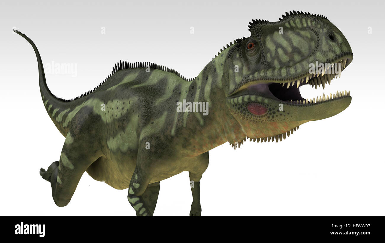 3d illustration of the yangchuanosaurus isolated on white Stock Photo ...