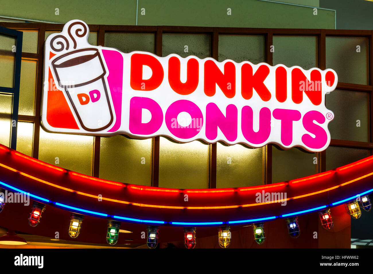 Dunkin donuts logo hi-res stock photography and images - Alamy