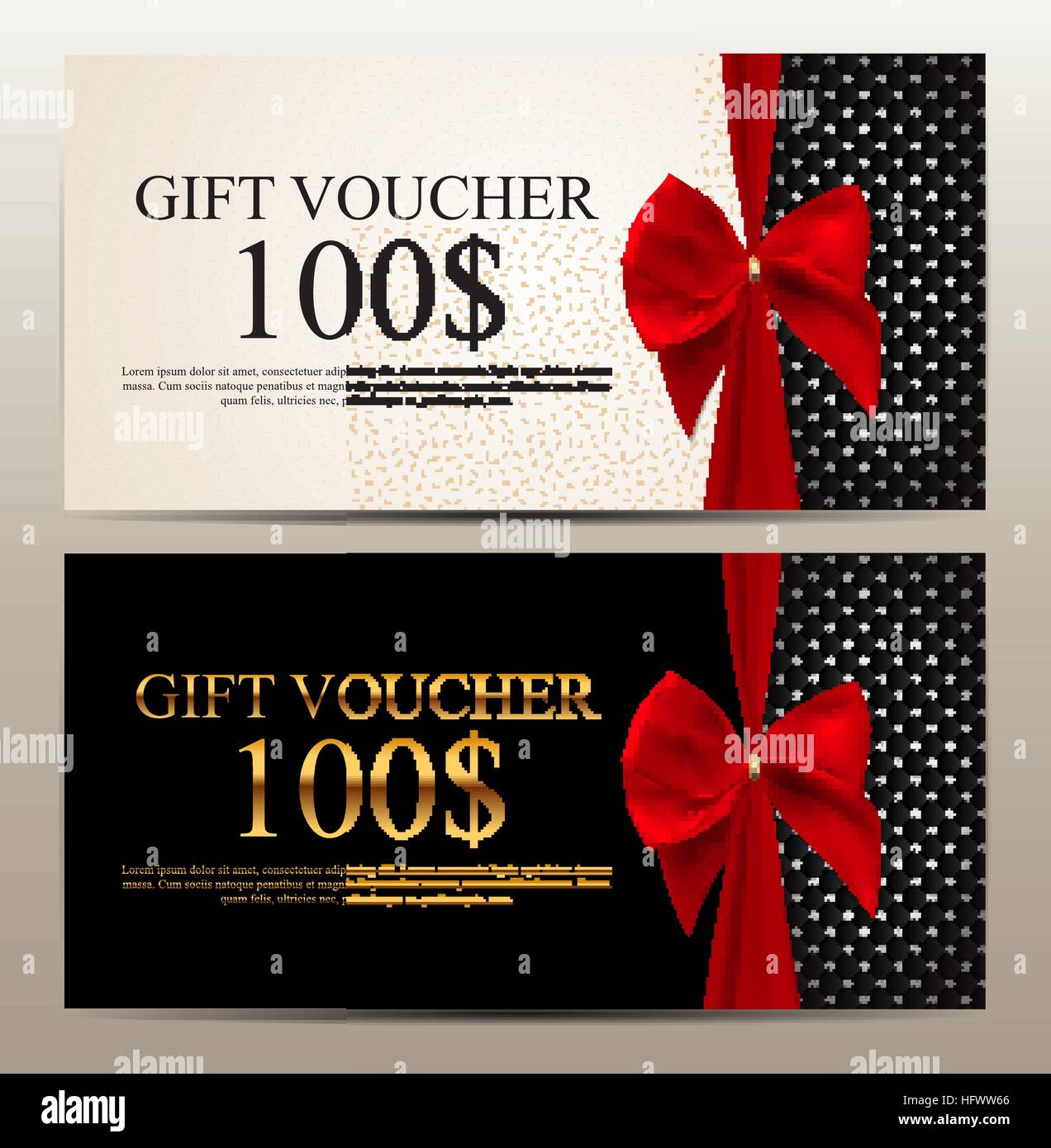 Gift Voucher Template Vector Illustration for Your Business Stock ...