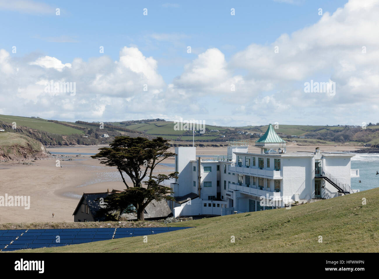 The Burgh Island Hotel, at Bantham, Devon, UK Stock Photo - Alamy