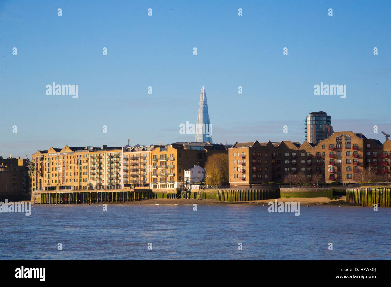 A view of Wapping with the Shard in the background as seen from the ...
