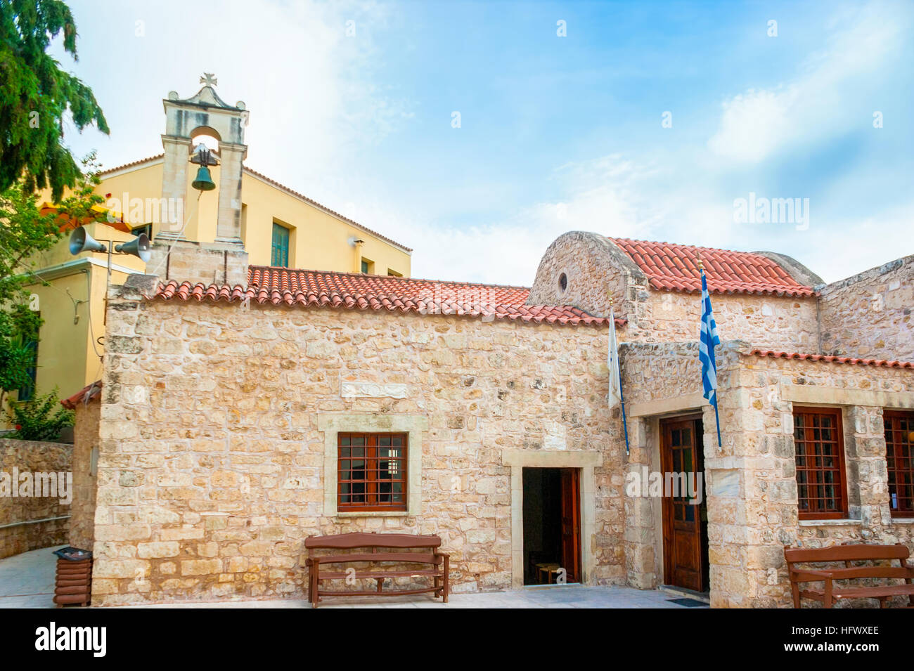 The medieval Byzantine Church of St Matthew of Sinai, located in maze ...