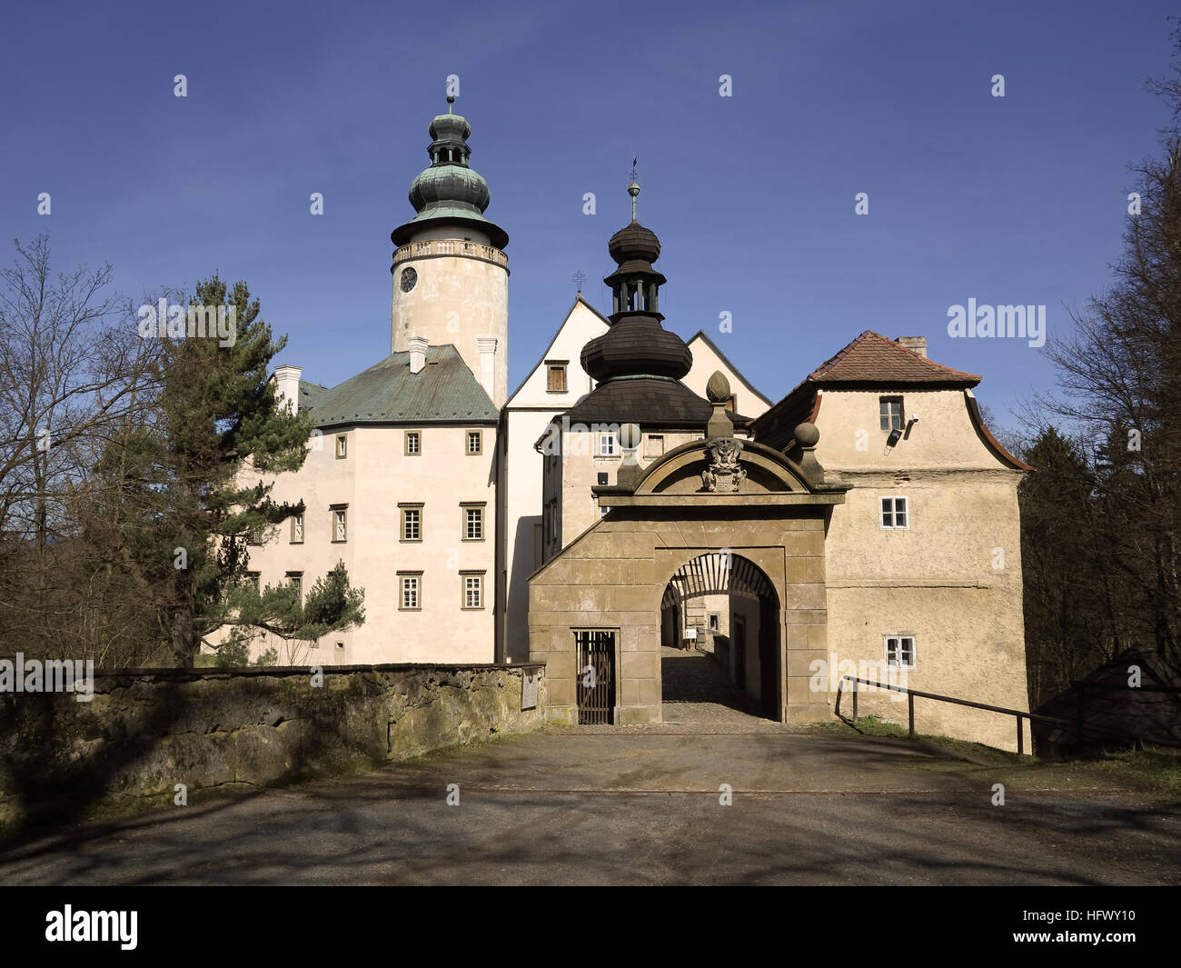 Lemberk castle - guard castle was built in the mid 13th century Stock ...