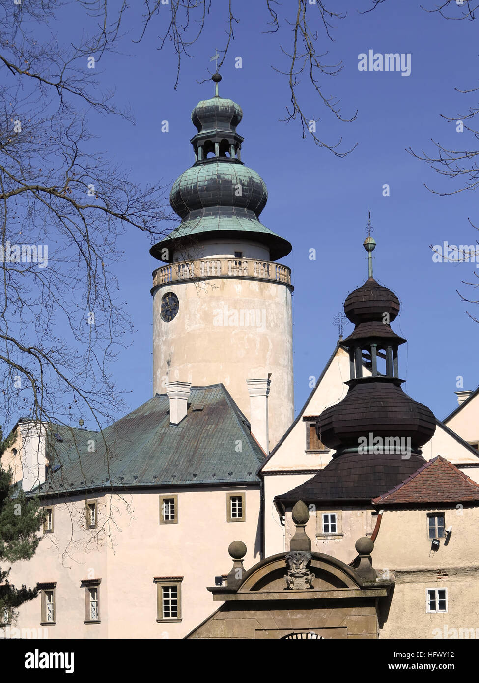 Lemberk castle - guard castle was built in the mid 13th century Stock ...