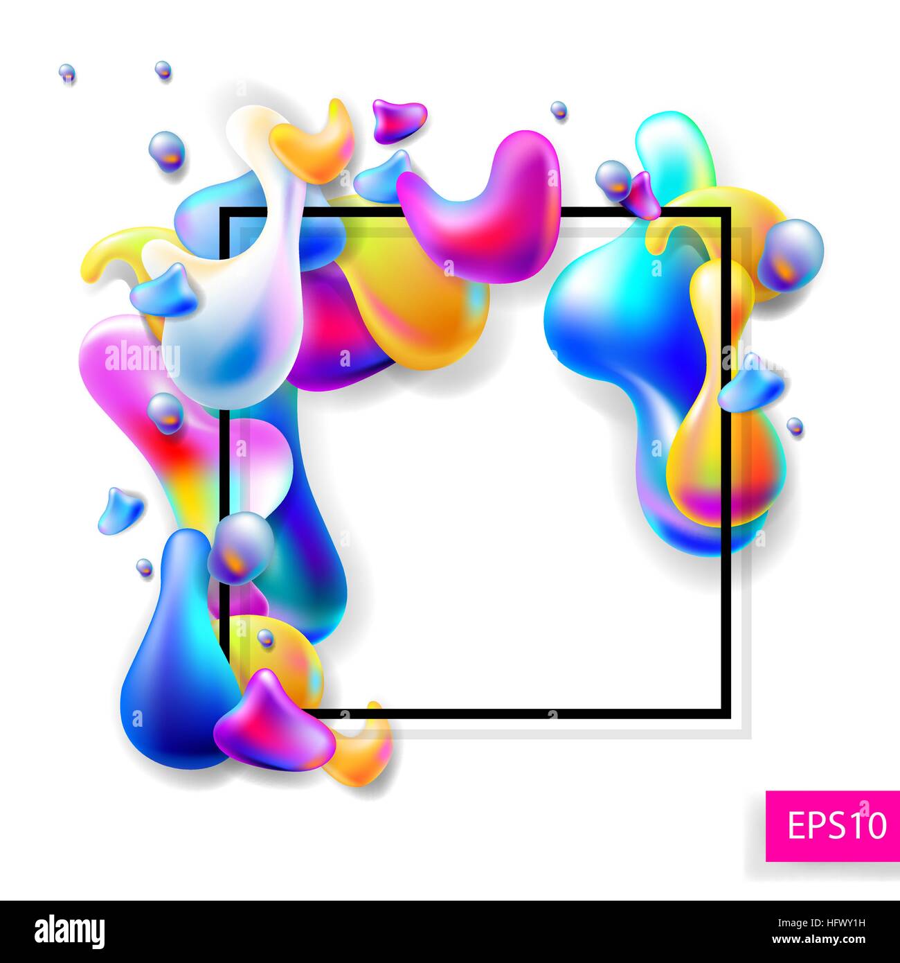 Abstract colorful arc drop background hi-res stock photography and ...