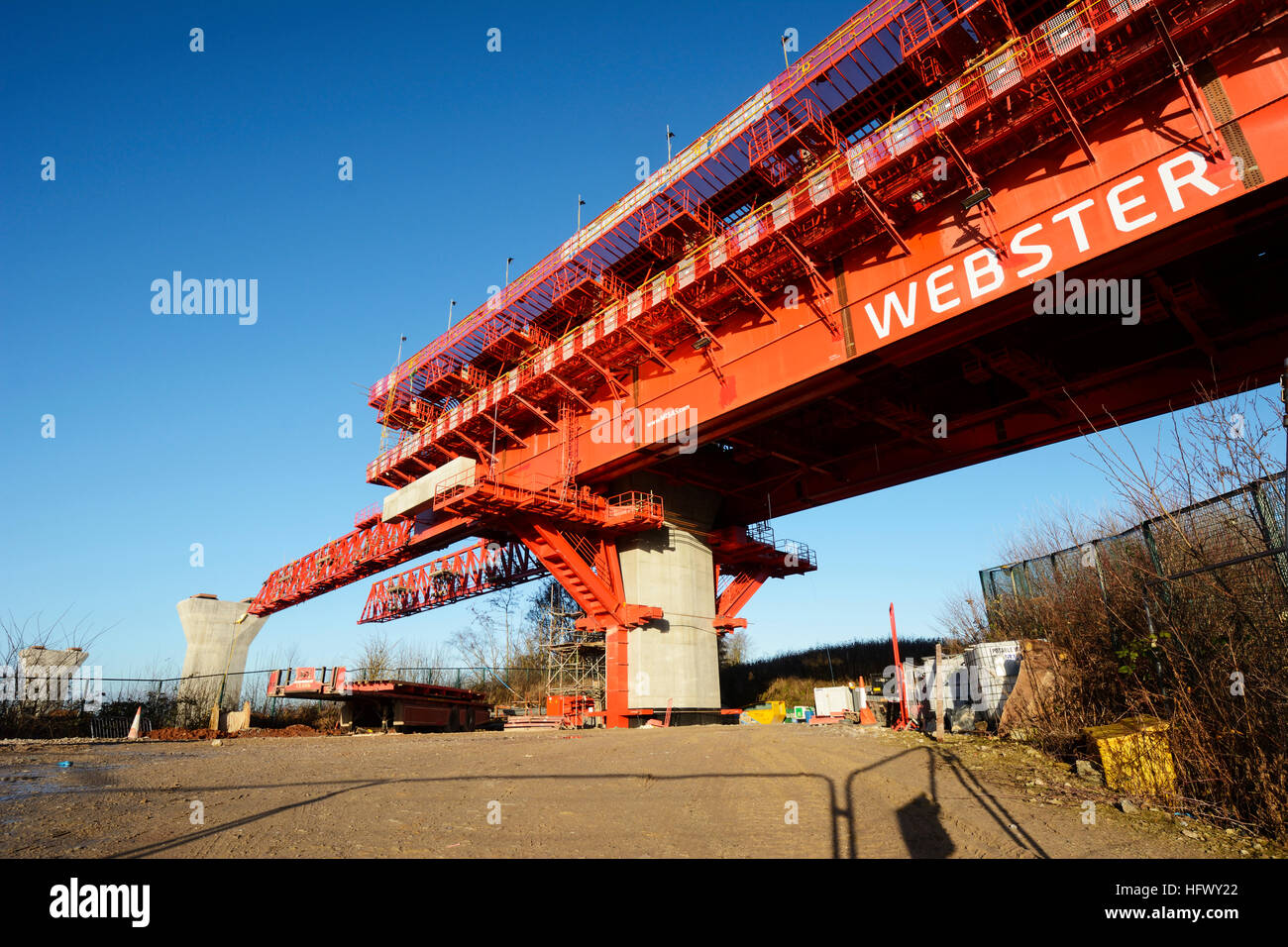 MSS Webster, one of two giant machines used to cast concrete for the ...