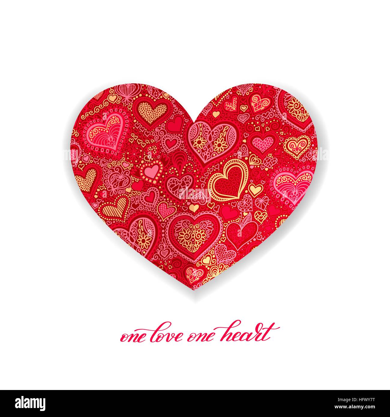 One red heart label Stock Vector Images - Alamy