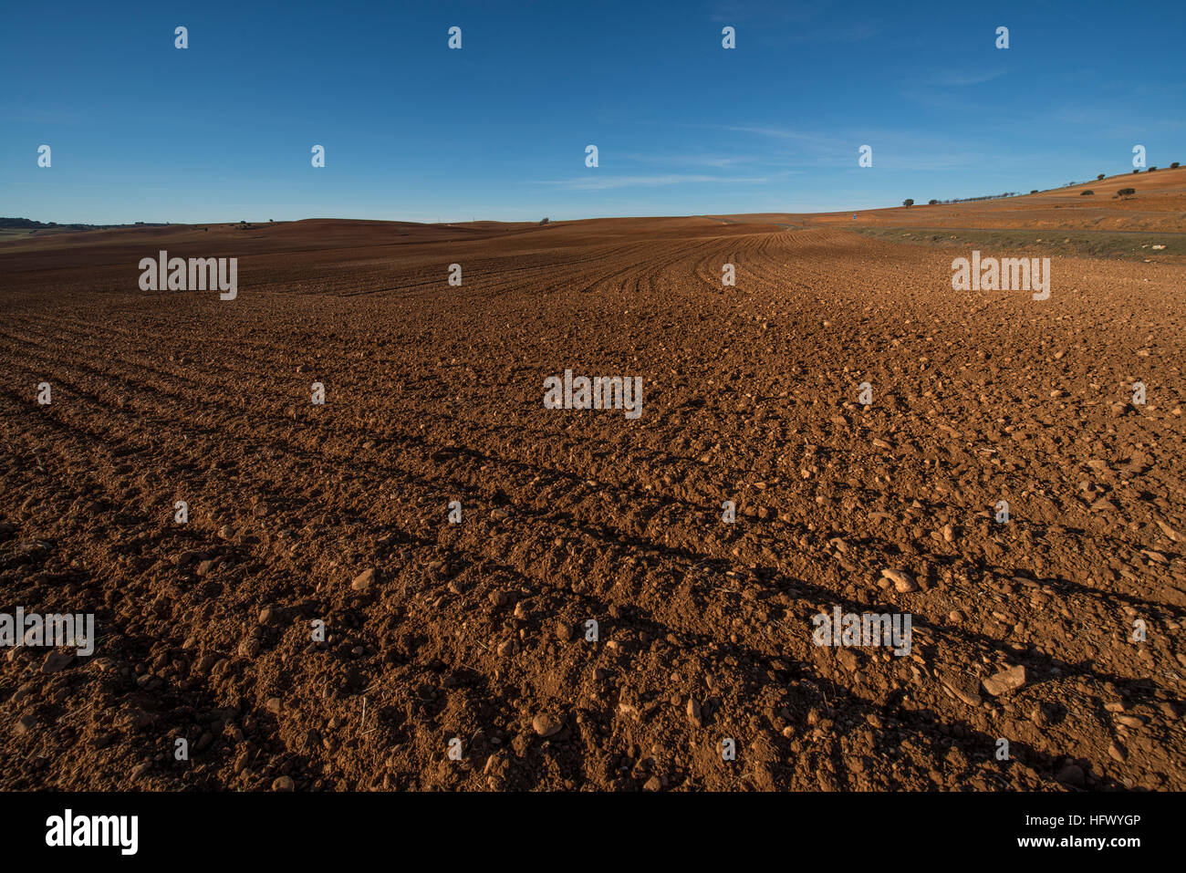 Agricultural fields in Aragon, Spain Stock Photo - Alamy