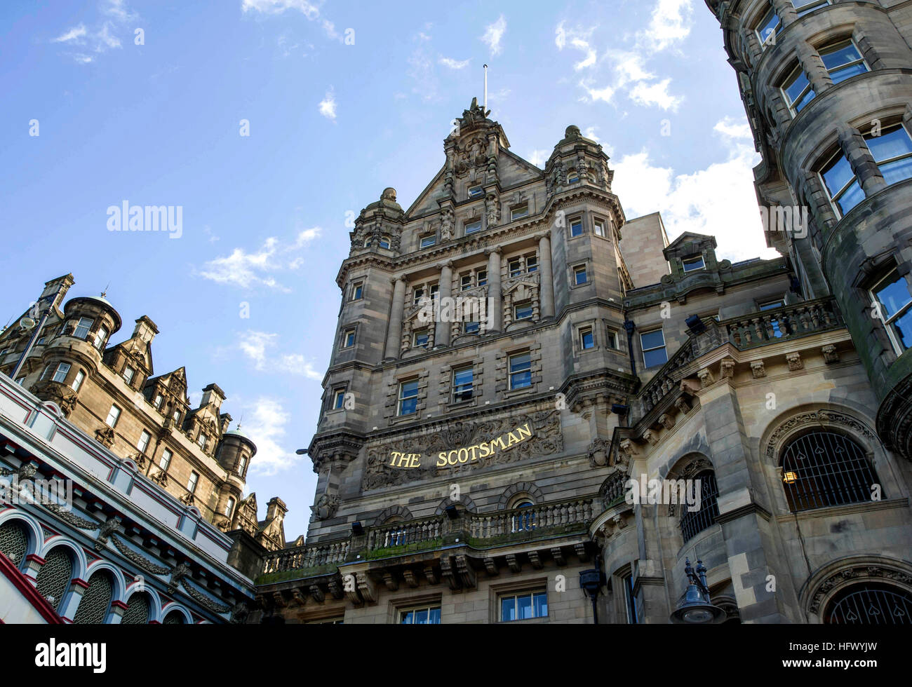 The Scotsman Hotel on North Bridge, Edinburgh, he building was the ...