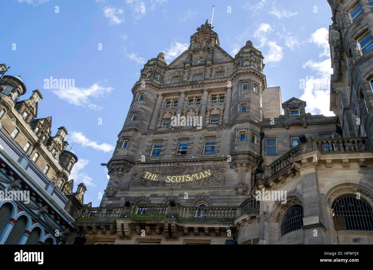 The Scotsman Hotel on North Bridge, Edinburgh, he building was the ...