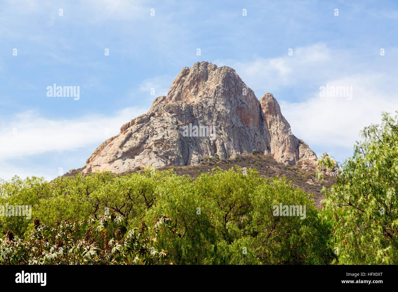 Pena de Bernal is a four hundred meter tall monolith, one of the ...