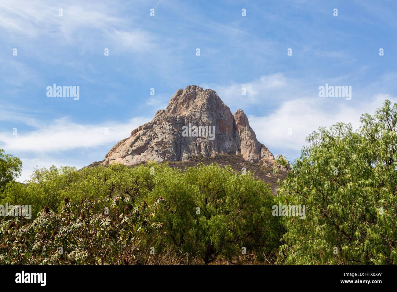 Pena de Bernal is a four hundred meter tall monolith, one of the ...