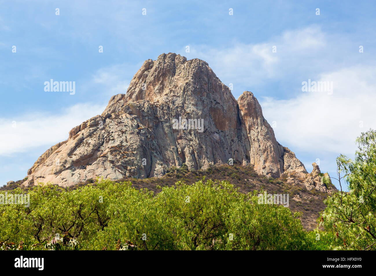 Pena de Bernal is a four hundred meter tall monolith, one of the ...