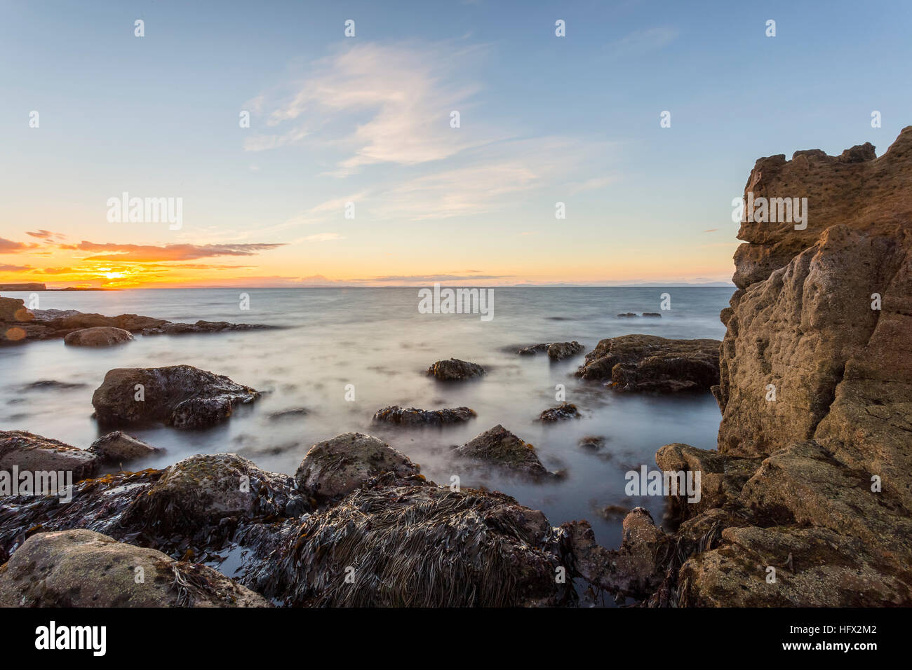 Hopeman beach hi-res stock photography and images - Alamy