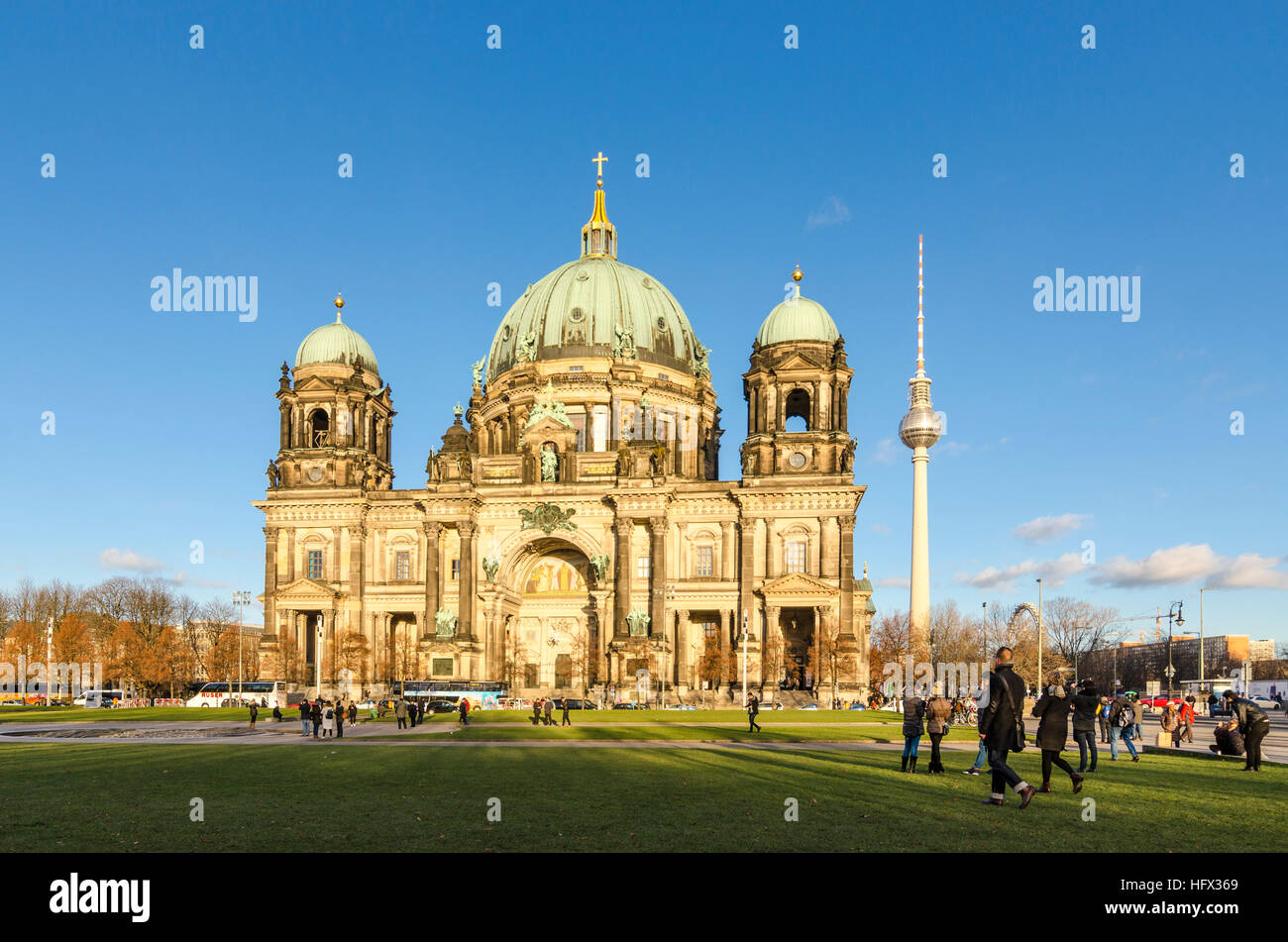 Berlin Cathedral Church, Berliner Dom.19th-century building located on ...