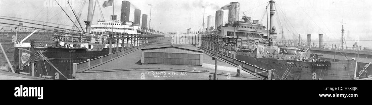 USS Imperator and USS Leviathan Stock Photo - Alamy