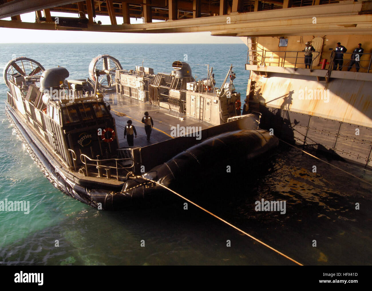 090109-N-6282K-157 PERSIAN GULF (Jan. 9, 2009) A landing craft air ...