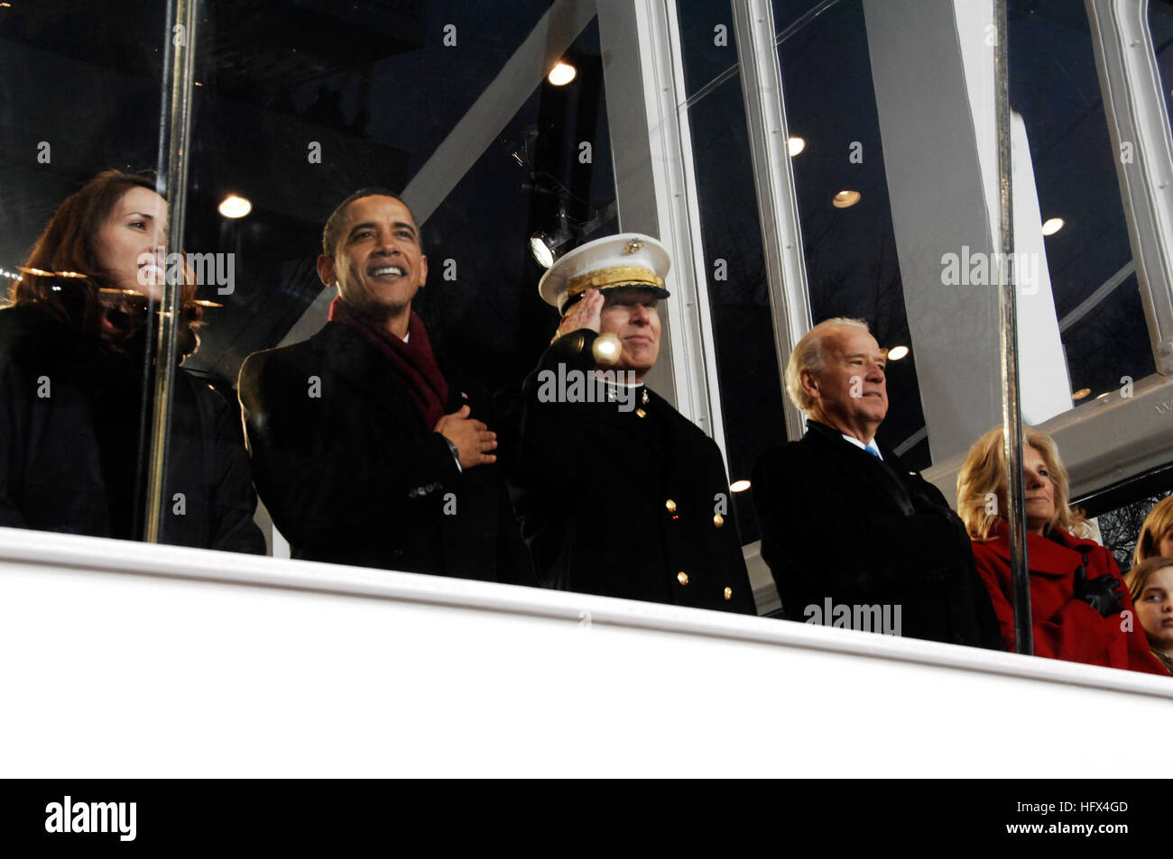 Military color guard receives ceremonial honors from leaders and ...