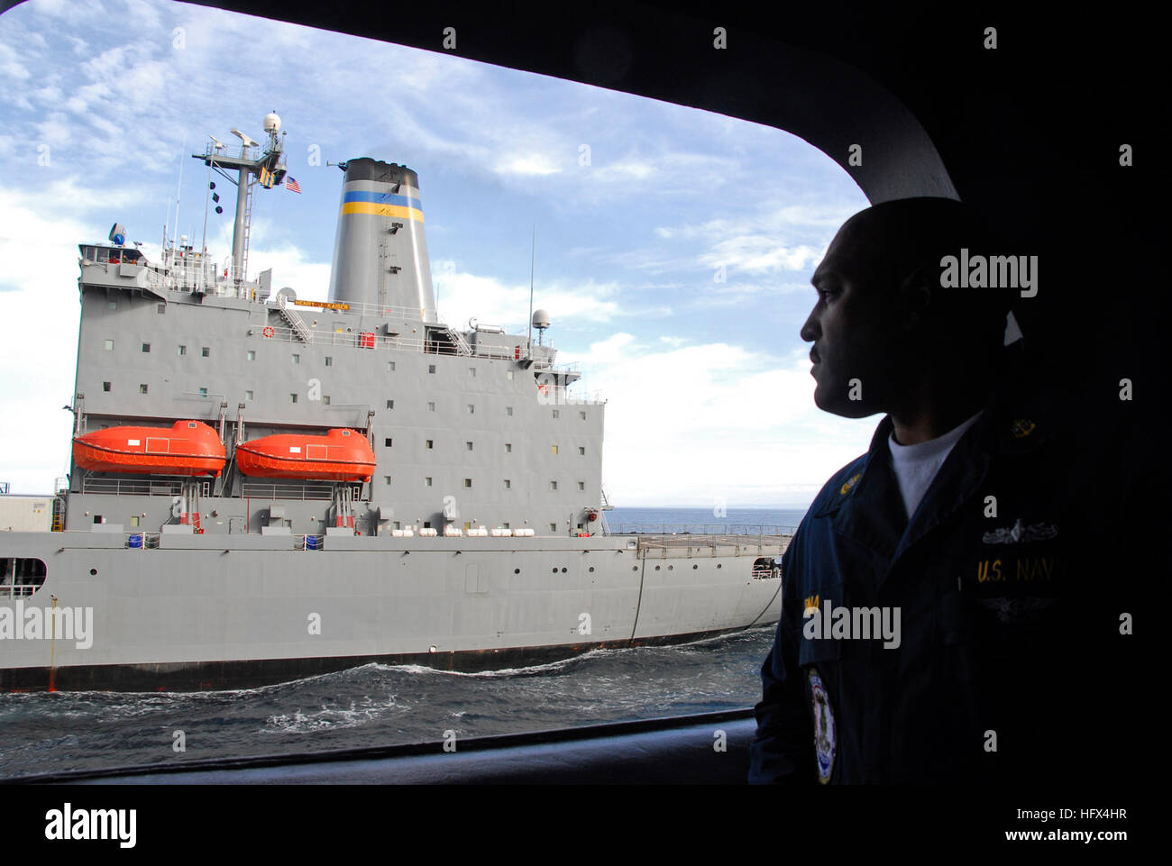 090121-N-6597H-029 PACIFIC OCEAN (Jan. 21, 2009) Chief Hull Technician ...