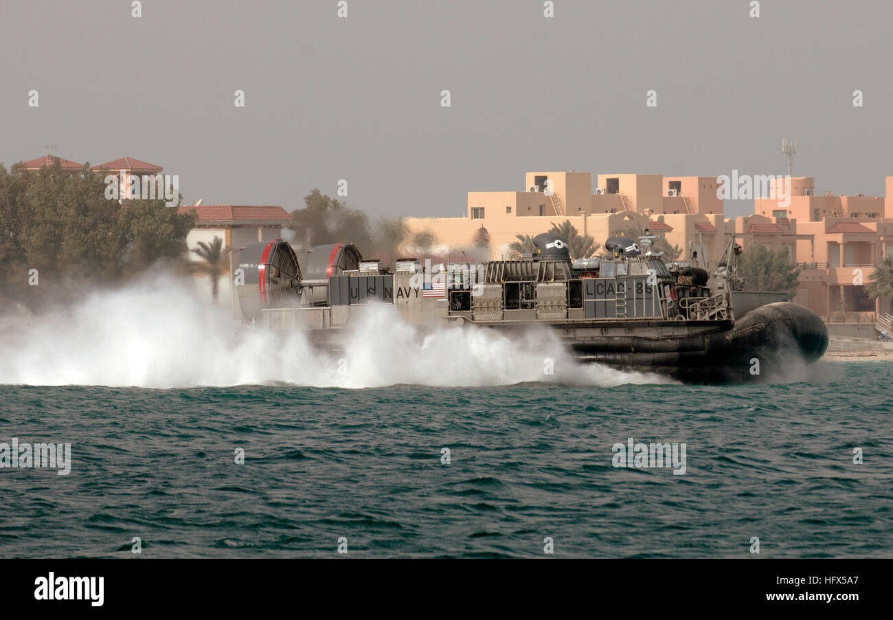 090210-N-9671T-231 KUWAIT NAVAL BASE (Feb. 10, 2009) A landing craft ...